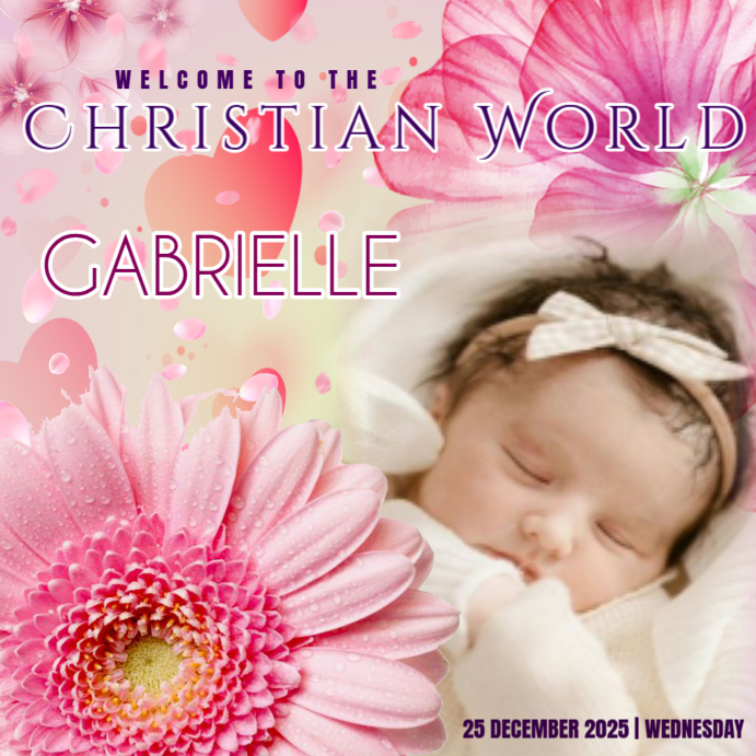 Plantilla de Maximalist Welcome To The Christian World Instagram Post ...