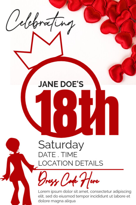 18th Birthday Poster Templat | PosterMyWall
