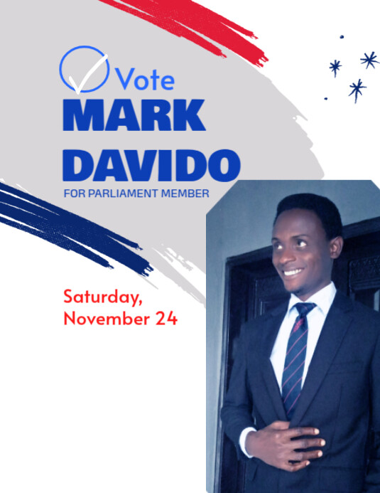 Maximalist White And Red Political Flyer (us Letter) Template ...