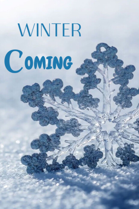 Maximalist Winter Coming Soon 2024 Poster Template | PosterMyWall