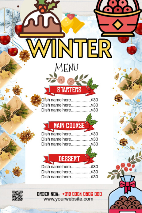 Copy of Maximalist Winter Menu Pinterest Graphic Pinterest Graphic ...
