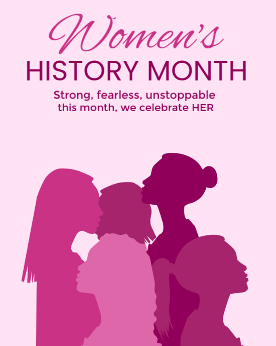 Maximalist Women's History Month Instagram Portrait Template | PosterMyWall