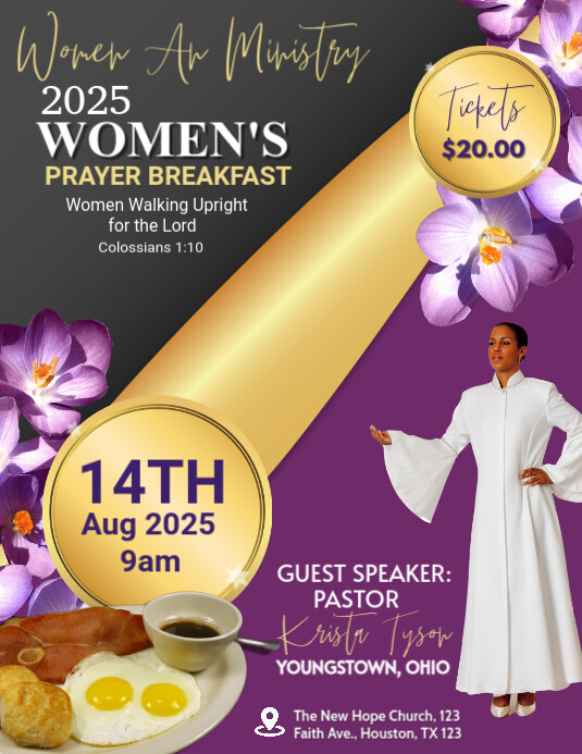 Copy of Maximalist Women's Prayer Breakfast Flyer (us Letter ...