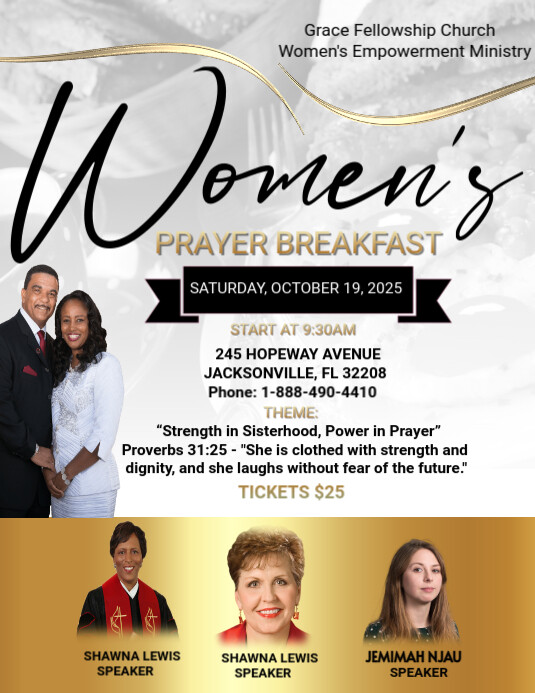 Copy of Maximalist Women's Prayer Breakfast Flyer (us Letter ...