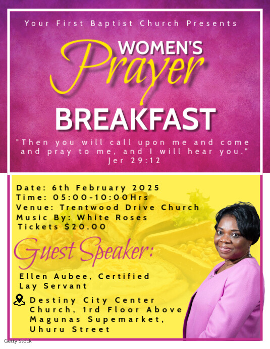 Copy of Maximalist Women's Prayer Breakfast Flyer (us Letter ...