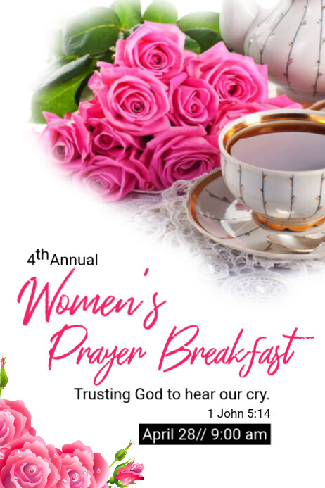 Copy of Maximalist Women's Prayer Breakfast Poster | PosterMyWall