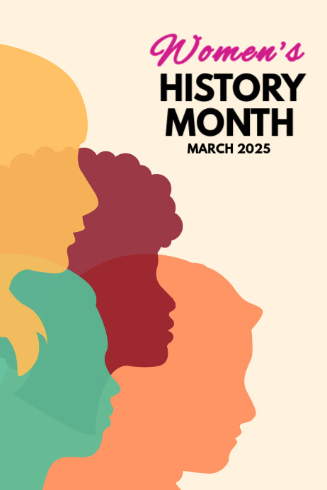 Maximalist Women History Month Poster Template | PosterMyWall