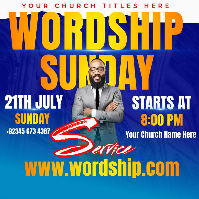 Modèle Maximalist Wordship Sunday Instagram Post | PosterMyWall