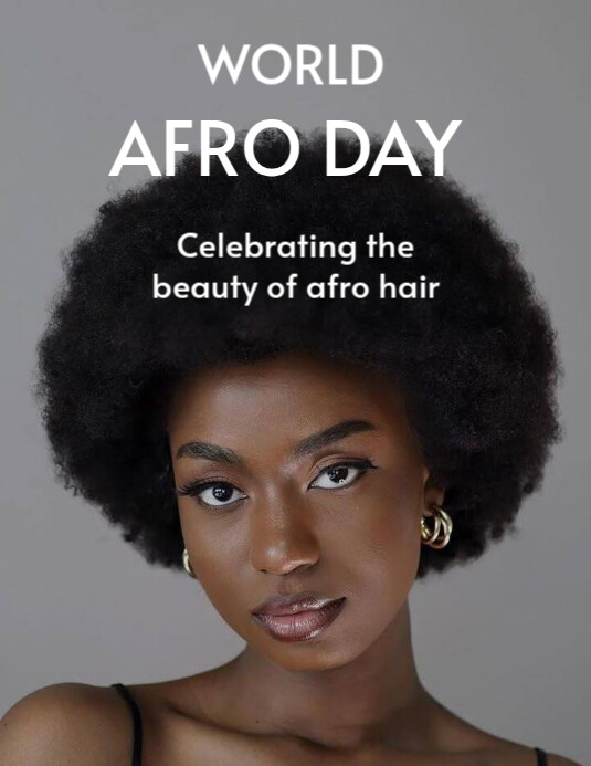 Maximalist World Afro Day Flyer (us Letter) Template | PosterMyWall