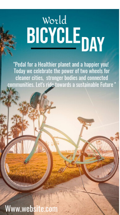 Maximalist World Bicycle Day Instagram Story Template | PosterMyWall