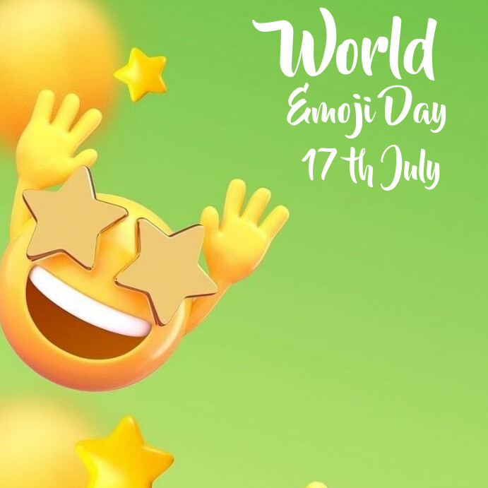 Maximalist World Emoji Instagram Post Template | PosterMyWall