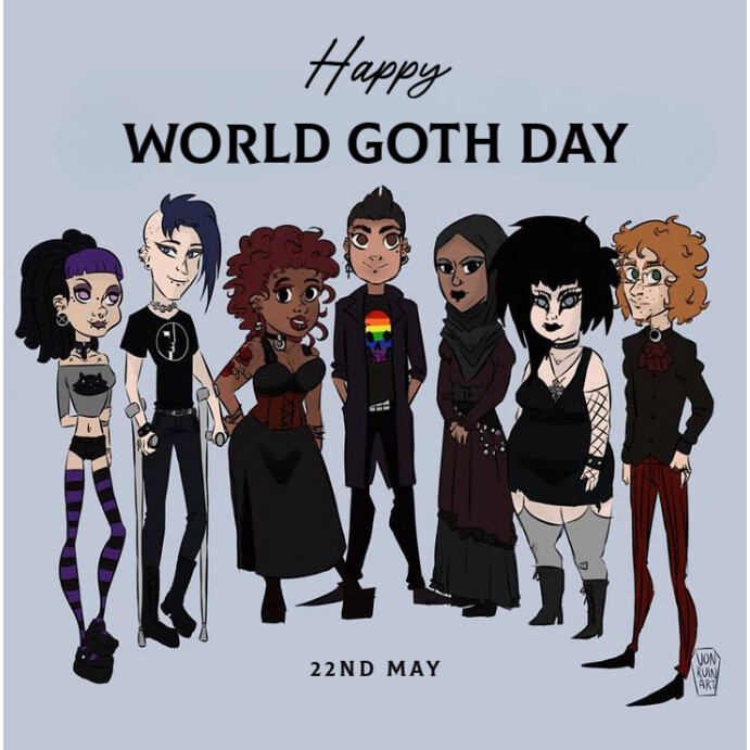 Maximalist World Goth Day Instagram Post Templat | PosterMyWall