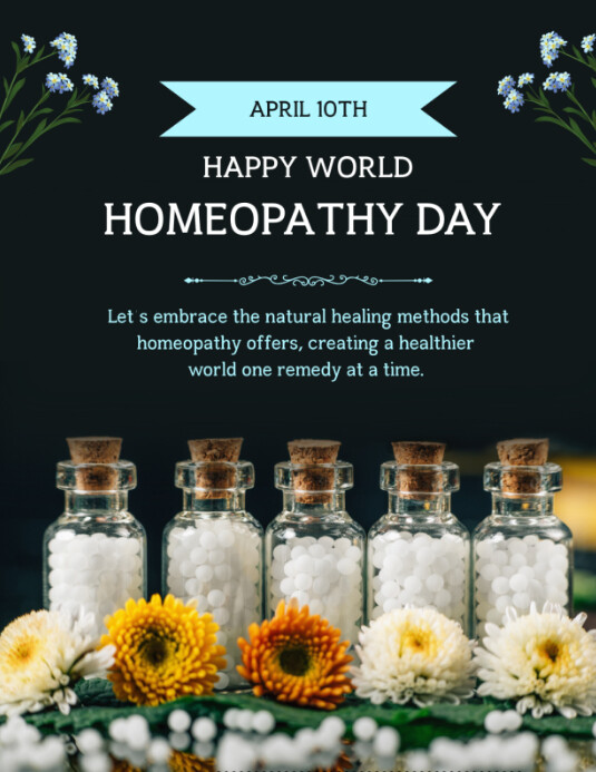 Copy of Maximalist World Homeopathy Day Flyer (us Letter) | PosterMyWall