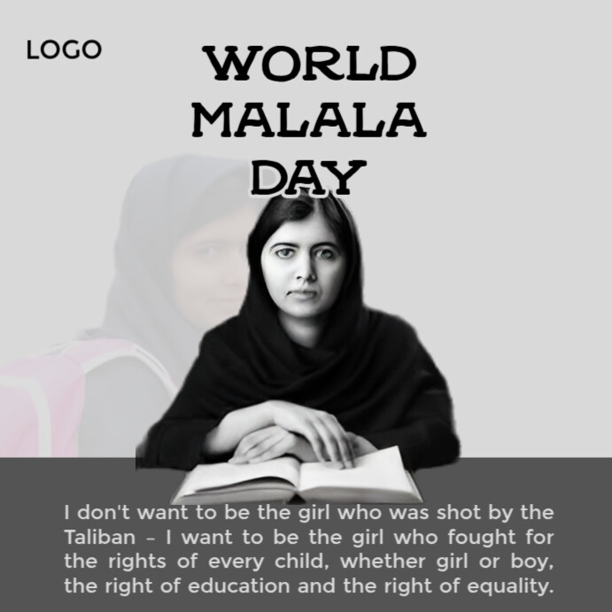 Plantilla de Maximalist World Malala Day Instagram Post | PosterMyWall
