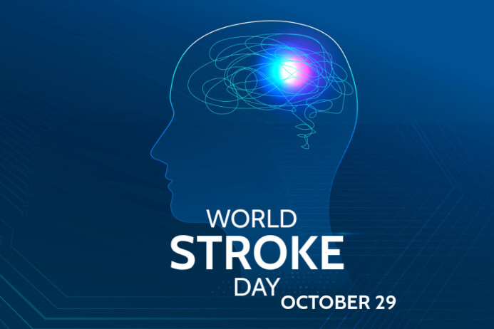 Maximalist World Stroke Day Poster Templat | PosterMyWall