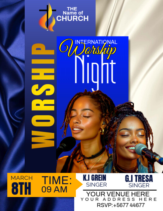 Maximalist Worship Night Flyer (us Letter) Template | PosterMyWall