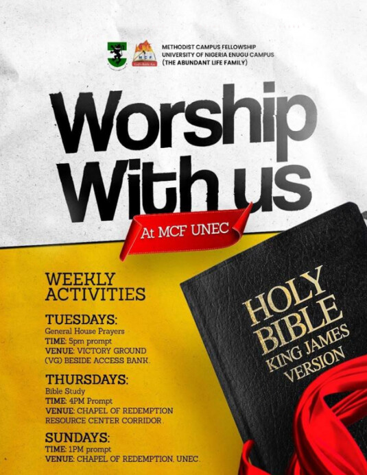 Maximalist Worship With Us Church Flyers Flyer (us Letter) Template | PosterMyWall