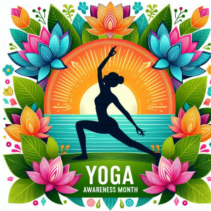 Maximalist Yoga Awareness Month Instagram Po Template | PosterMyWall
