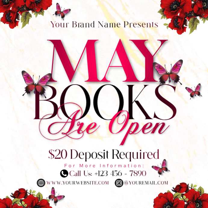 Plantilla de May Books Are Open Now | PosterMyWall