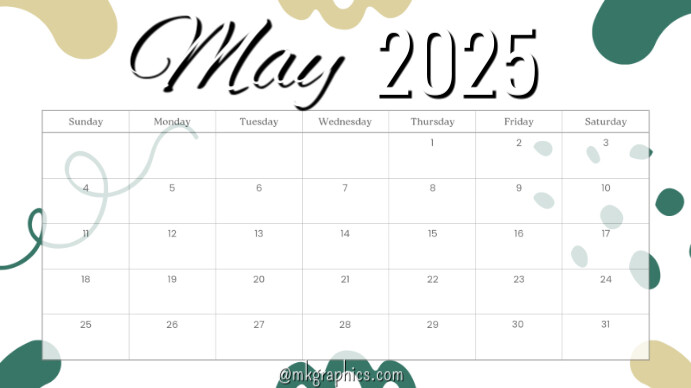 May calendar Template | PosterMyWall