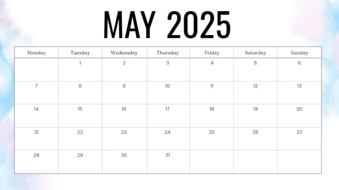 May calendar Template | PosterMyWall