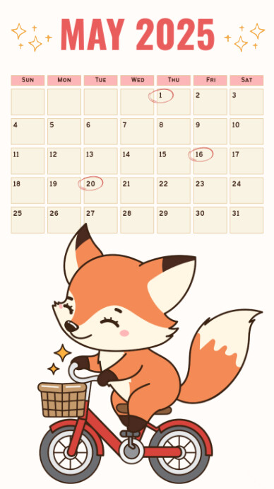 May Calendar Template | PosterMyWall
