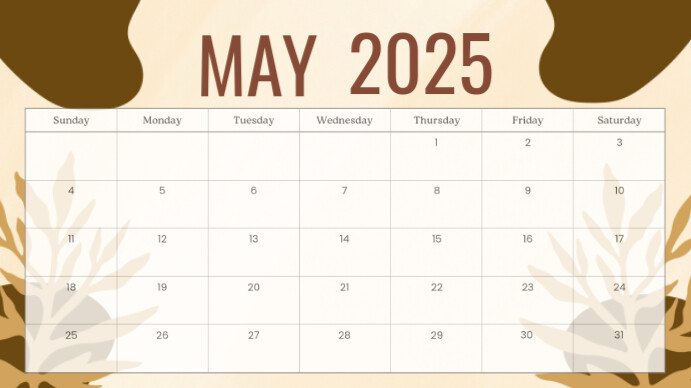 May calendar Template | PosterMyWall