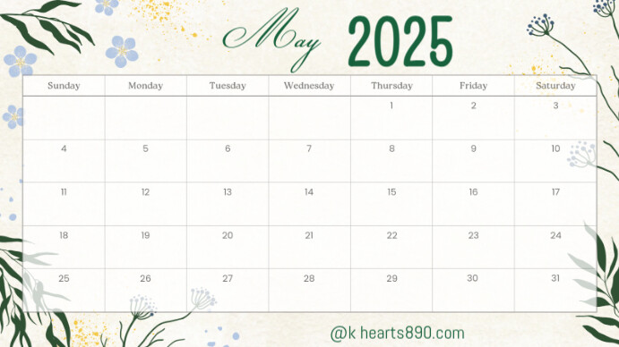 May calendar Template | PosterMyWall