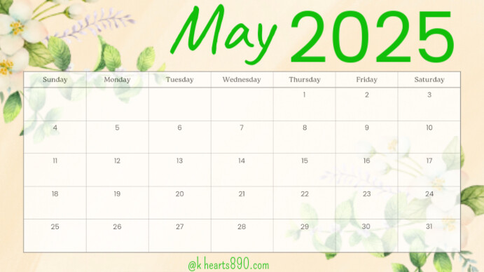 May calendar Template | PosterMyWall