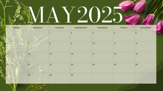 Copy of May calendar | PosterMyWall