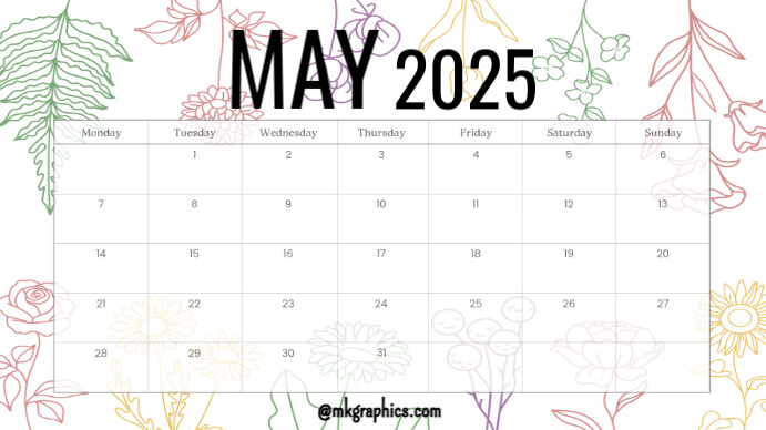 May calendar Template | PosterMyWall