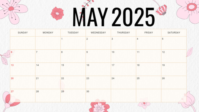 May calendar Template | PosterMyWall