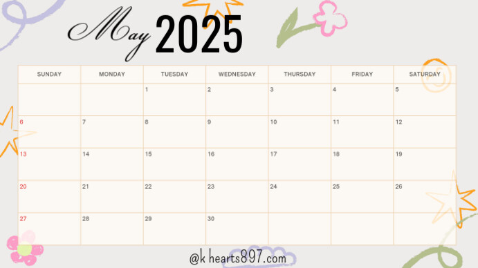 May calendar Template | PosterMyWall