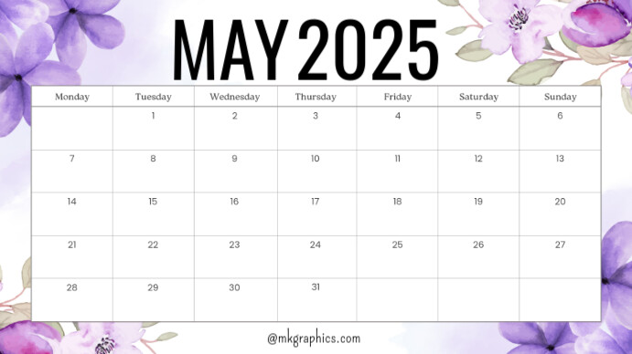 Copy of May calendar | PosterMyWall