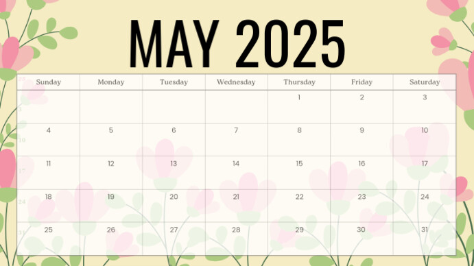 Plantilla de May calendar | PosterMyWall