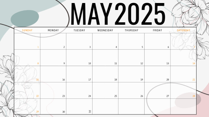 May calendar Template | PosterMyWall