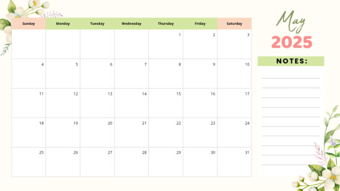 Copy of May Calendar | PosterMyWall