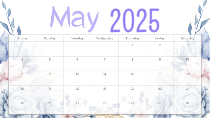 May calendar Template | PosterMyWall