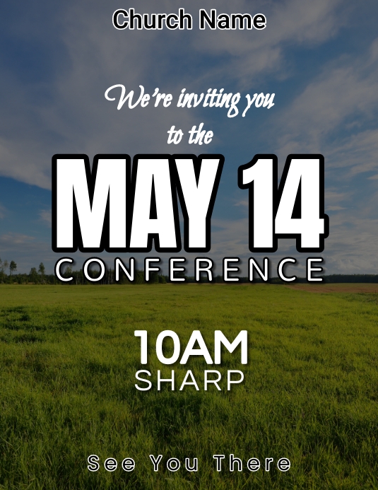 May Church Conference Template | PosterMyWall