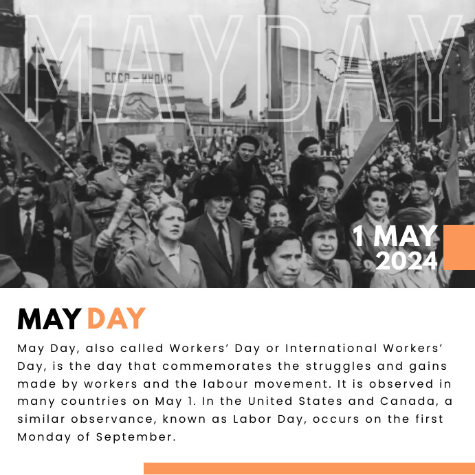 Copy of May Day Design Template | PosterMyWall