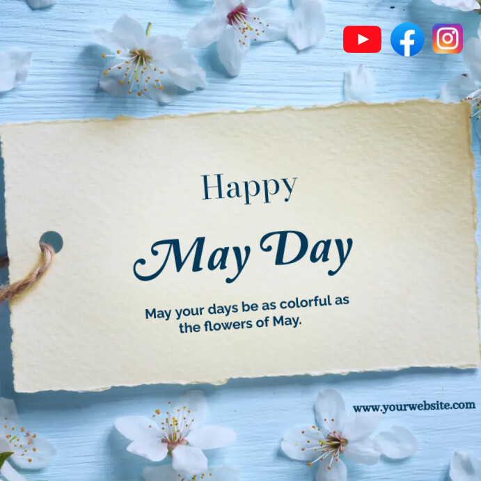 May day Instagram post template | PosterMyWall