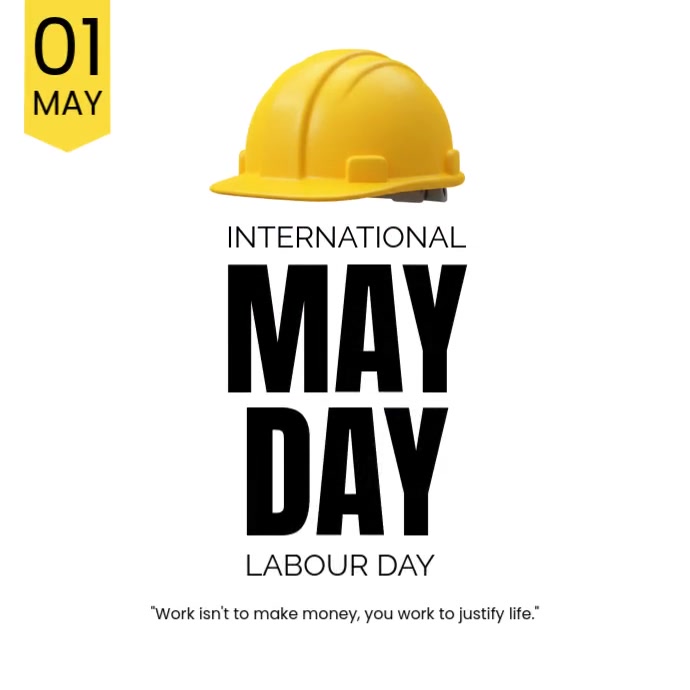 Plantilla de may day labour day 1 may safety helmet | PosterMyWall