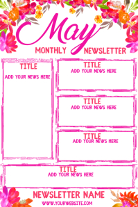 May Newsletter Template | PosterMyWall