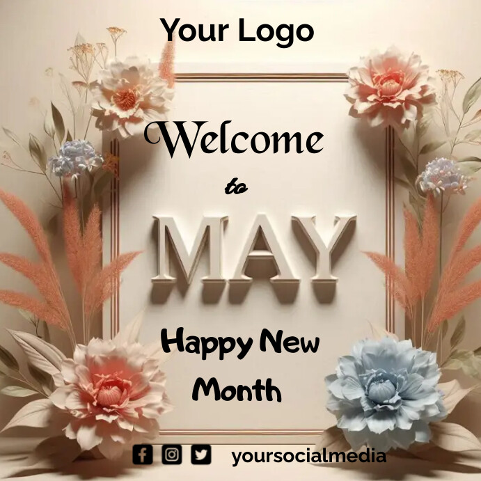 Copy of May Happy New Month Poster | PosterMyWall