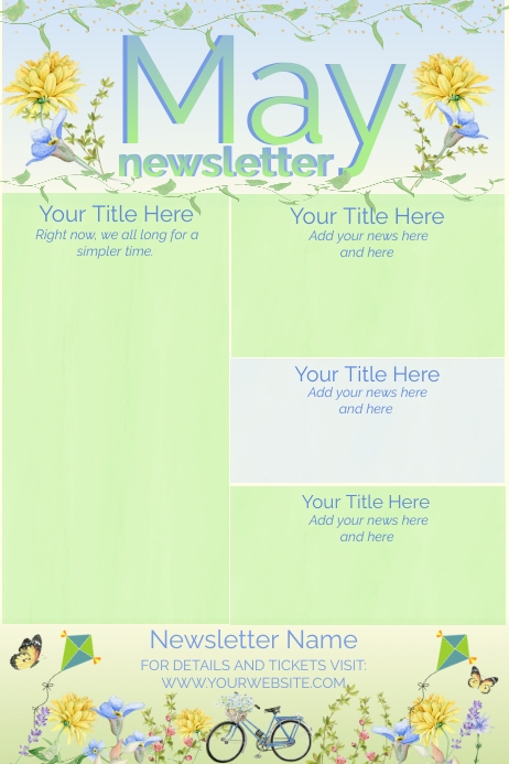 Plantilla de May Newsletter | PosterMyWall