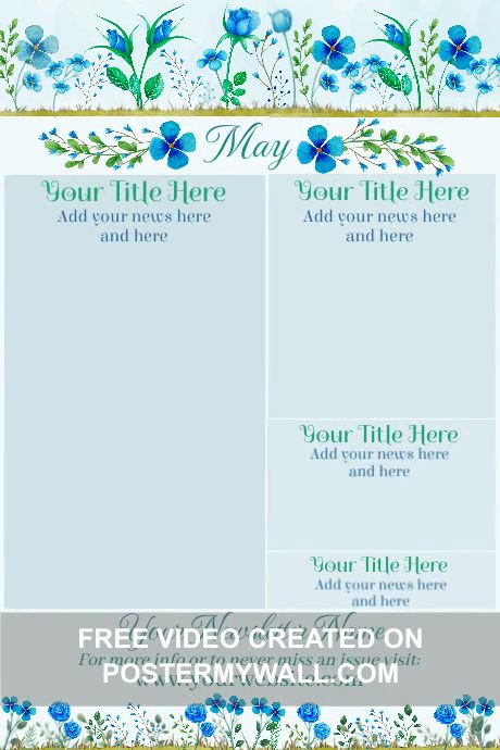 May Newsletter Template | PosterMyWall