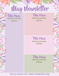 May Newsletter Template | PosterMyWall