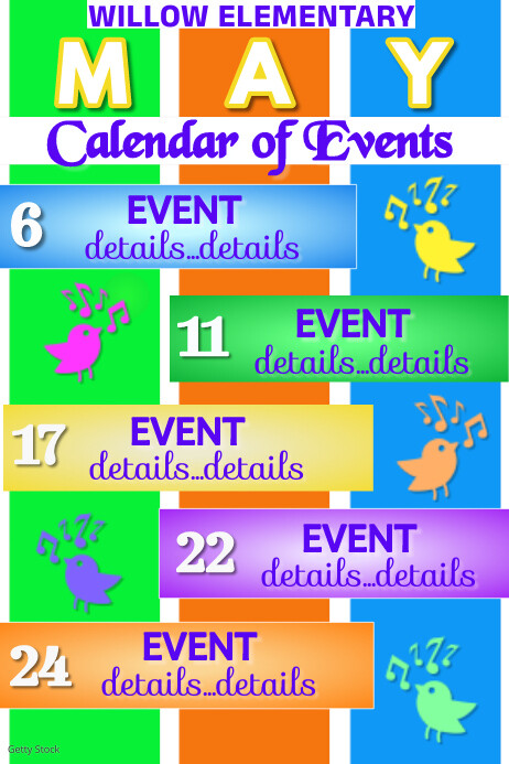 Copy of May School Events (1) | PosterMyWall