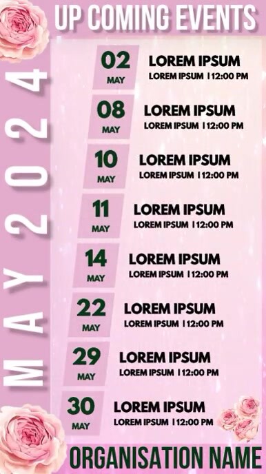 Copy of May upcoming events (2) | PosterMyWall