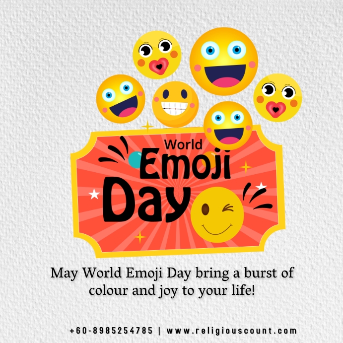 Copy of May World Emoji Day | PosterMyWall